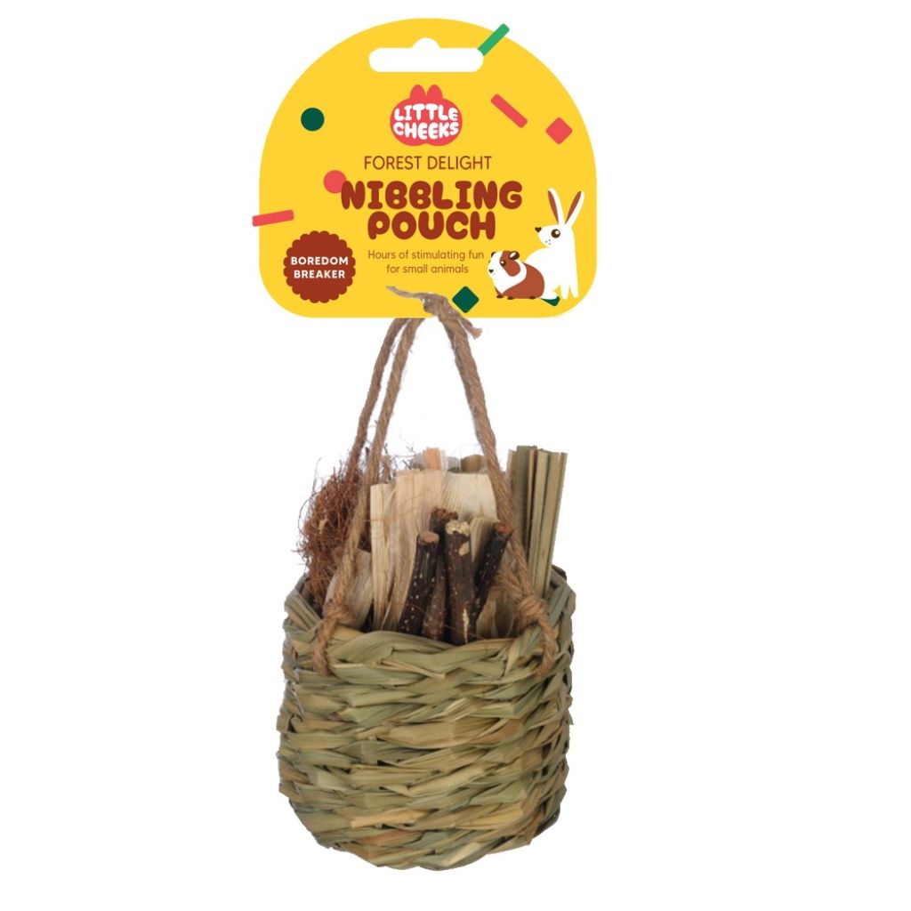 Forest Delight Nibbling Pouch | Natural Rabbit Forage & Chew Toy ...